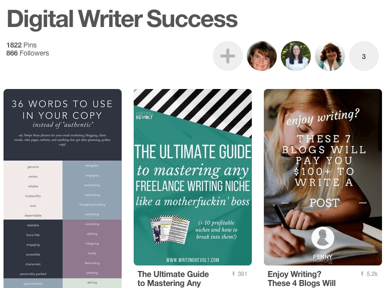 31 Pinterest Group Boards for Freelance Writers - Elna Cain