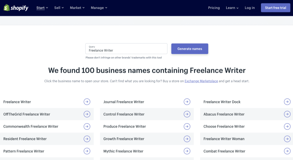 Business Name Ideas for Freelance Writers - Elna Cain