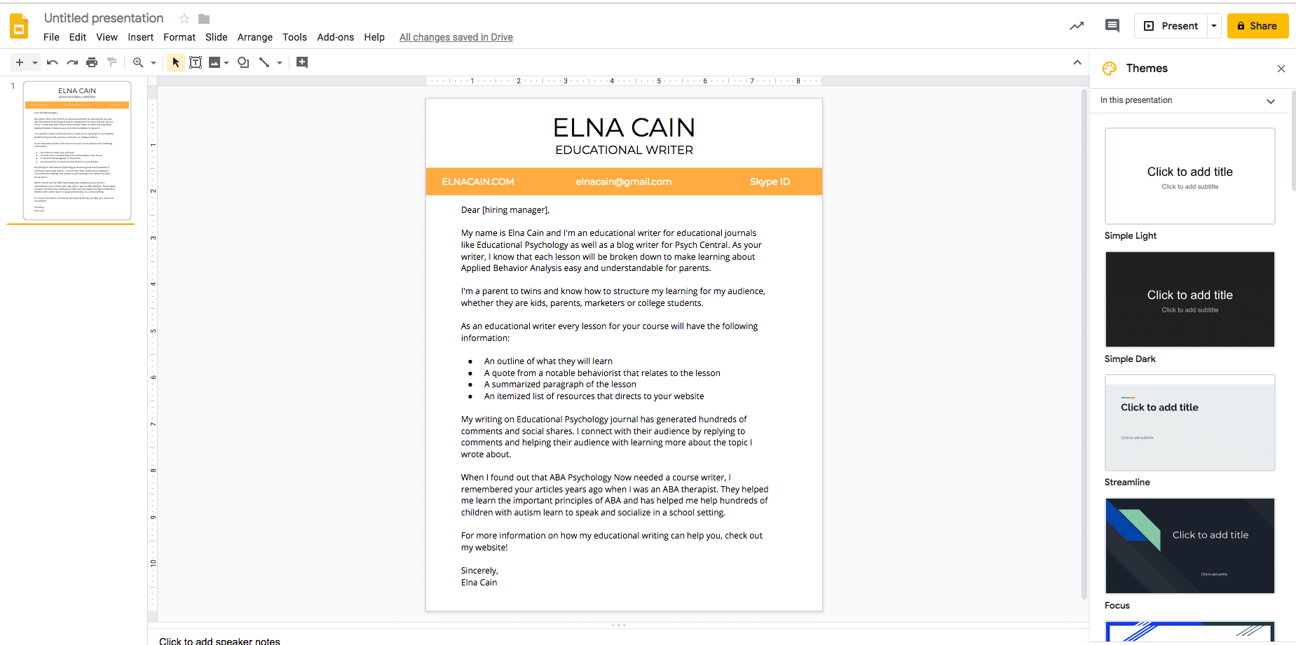 How to Write a Cover Letter to Help You Land that Job - Elna Cain