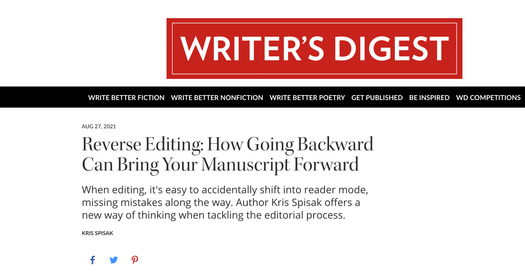How to Write a Magazine Article Editors Will Love - Elna Cain